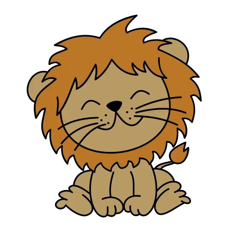 Cómo Dibujar un León Grande Paso a Paso | Kids & Joy 🦁