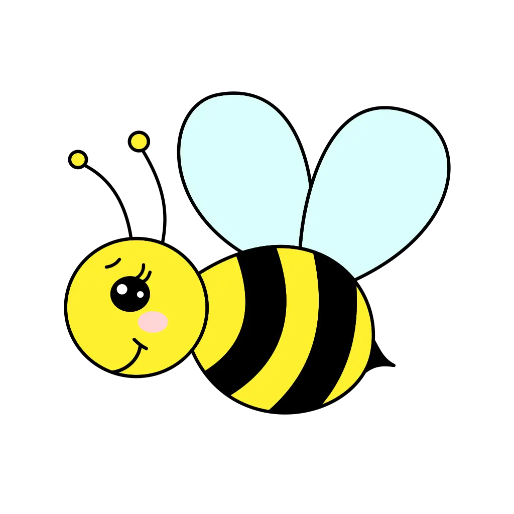 Cómo Dibujar una Abeja Fácil Paso a Paso | Kids & Joy 🐝