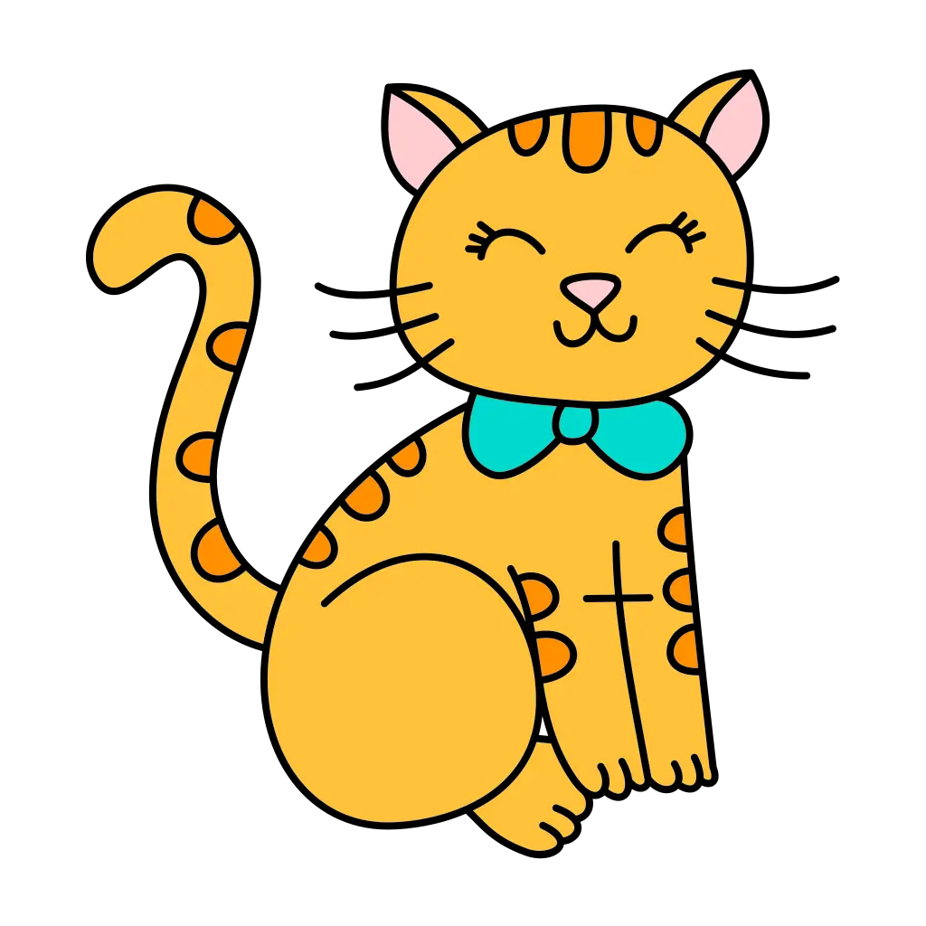 Wie man eine süße Katze Schritt für Schritt zeichnet 🐱🎨